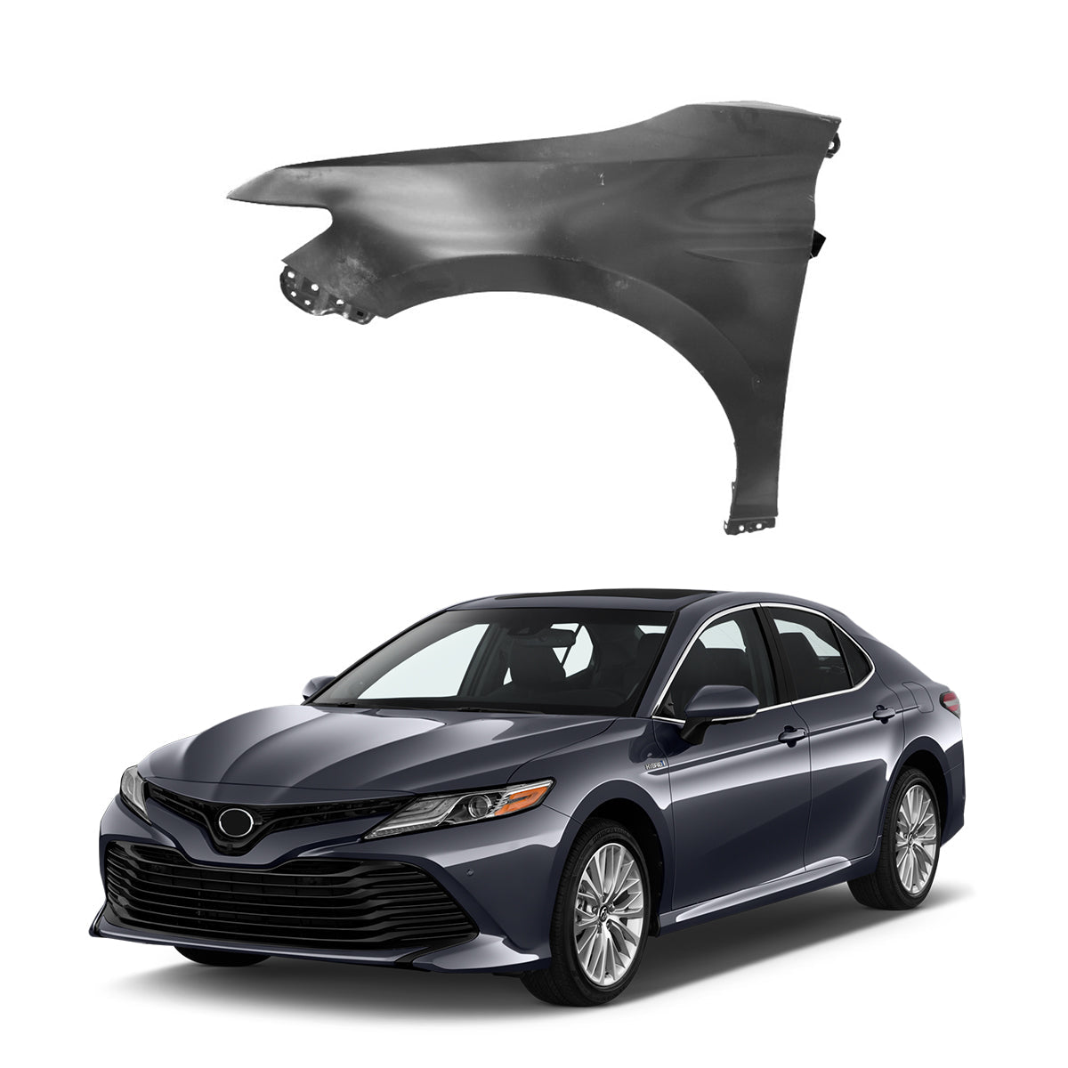 Replacement FRONT FENDER, LH, 2018-2022 Toyota Camry, 53802-33200, (St ...