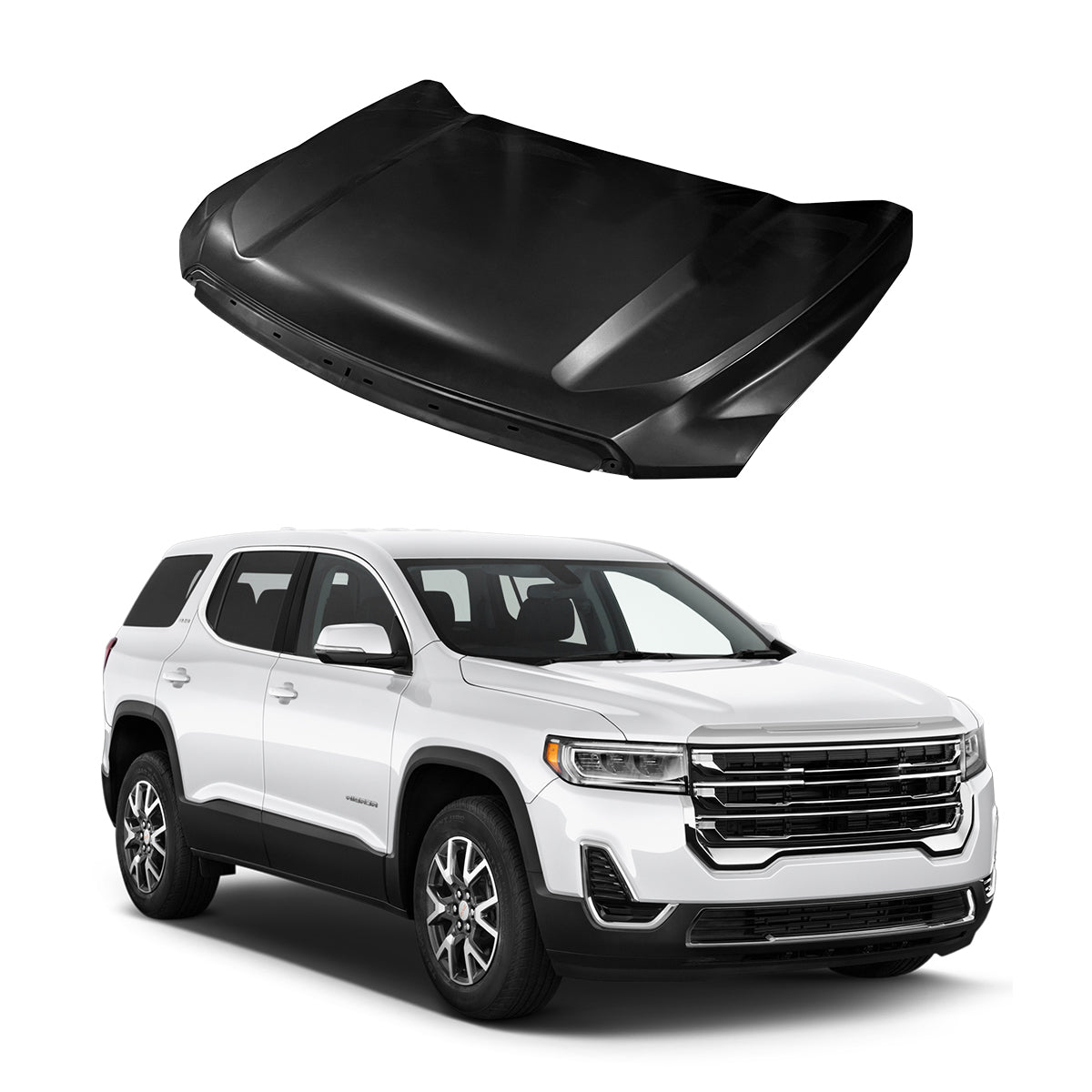 Replacement HOOD, 2020-2022 GMC Acadia, 84666225, (Alum) – Topnault ...